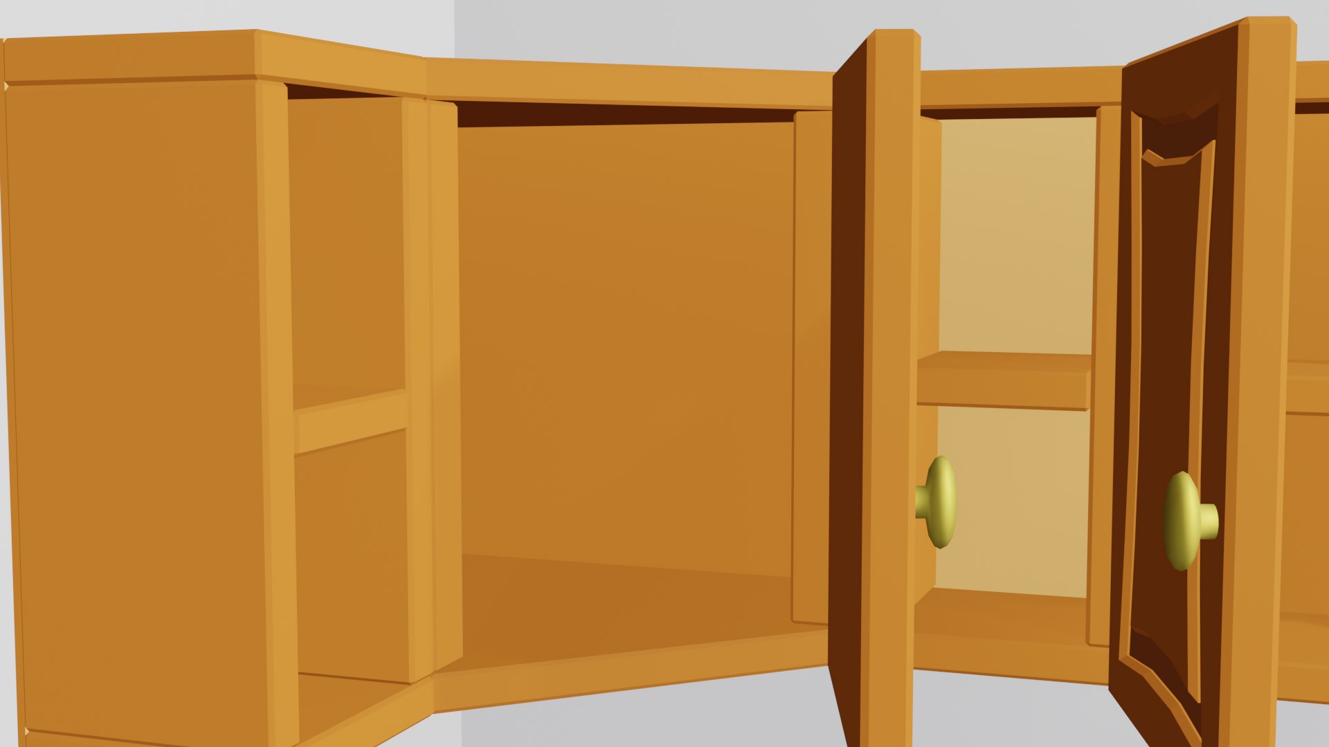 3D Cartoon Modular Kitchen Design Model - TurboSquid 1491643