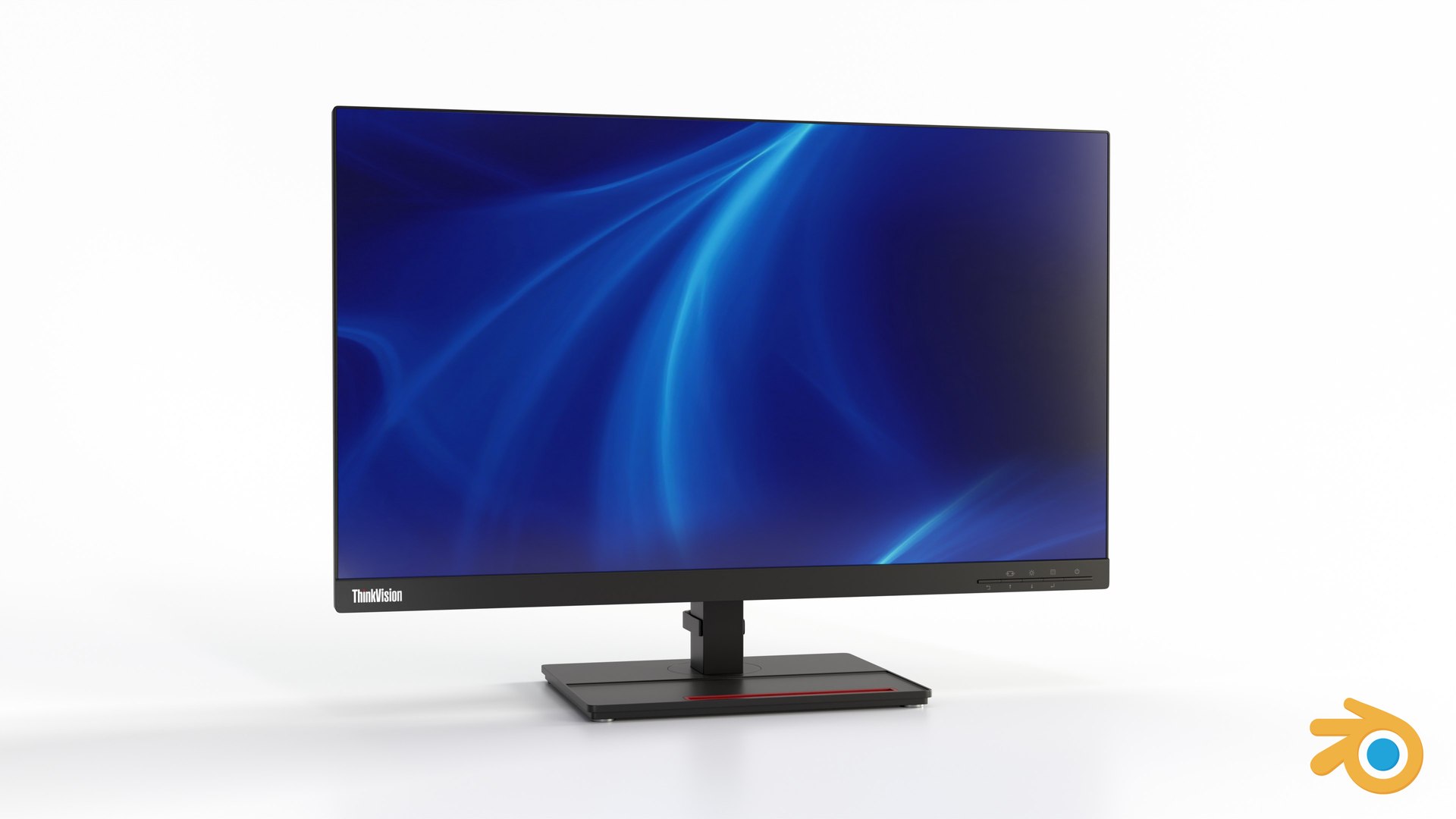 Lenovo ThinkVision T27h-20 Computer Monitor 3D model - TurboSquid 2080510