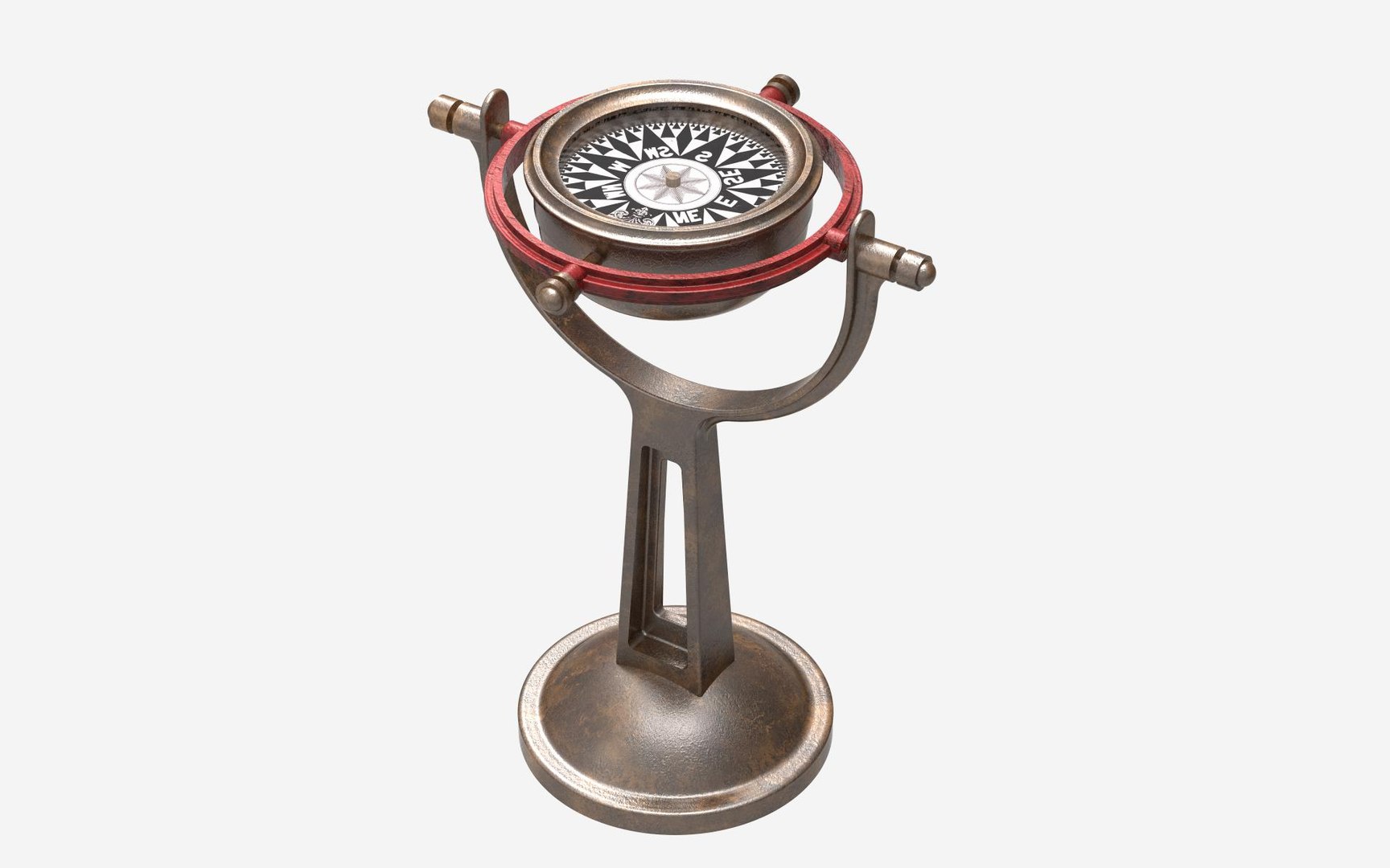 3D Nautical Gyro Compass Model - TurboSquid 1468376