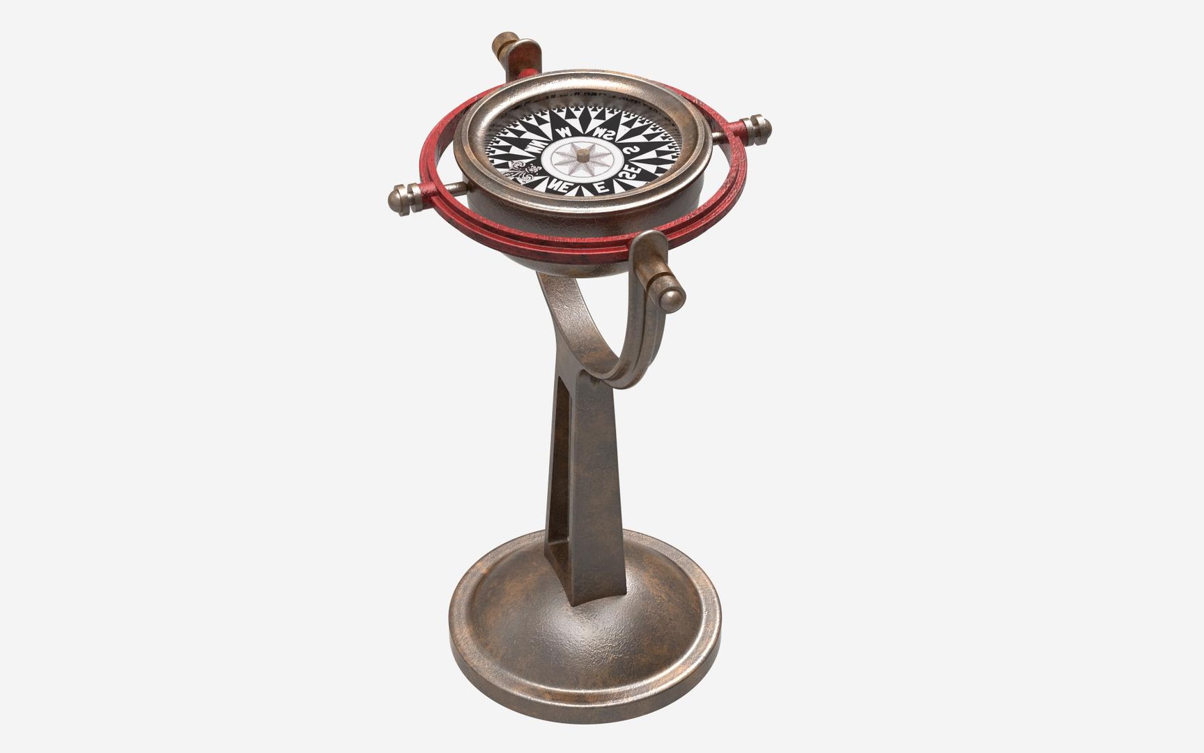 3D Nautical Gyro Compass Model - TurboSquid 1468376