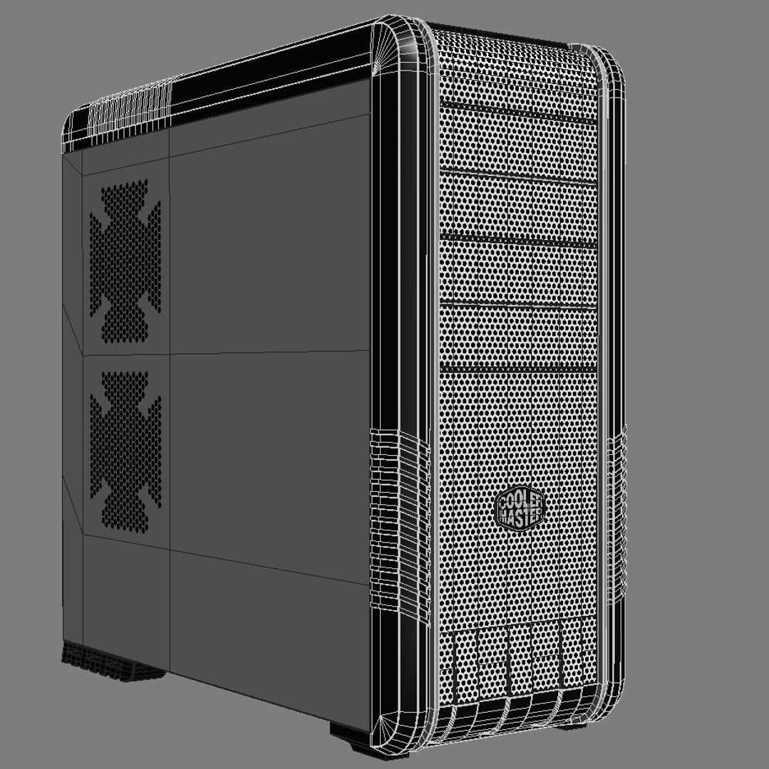 3d model of computer monitor