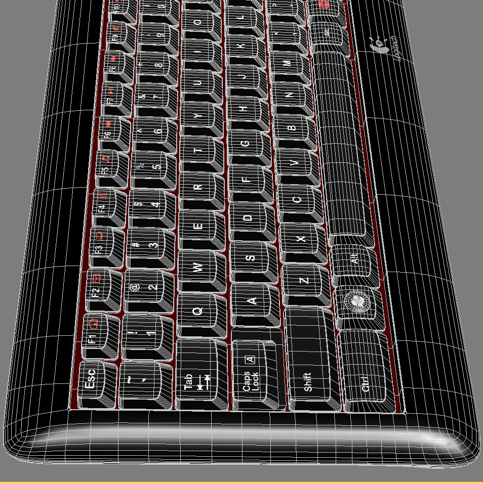 3d model of computer monitor