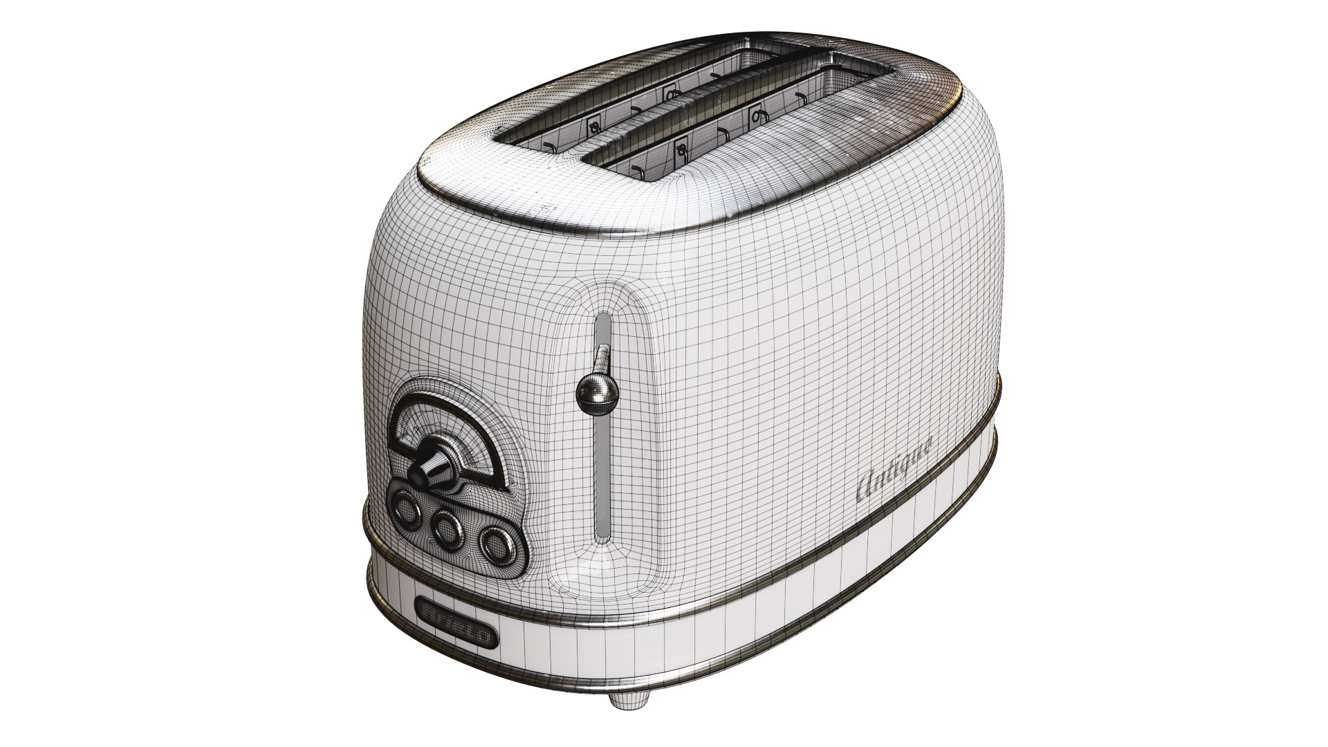 Used Arielo Retro Vintage Kitchen Toaster Da1 3D Model - TurboSquid 2201953