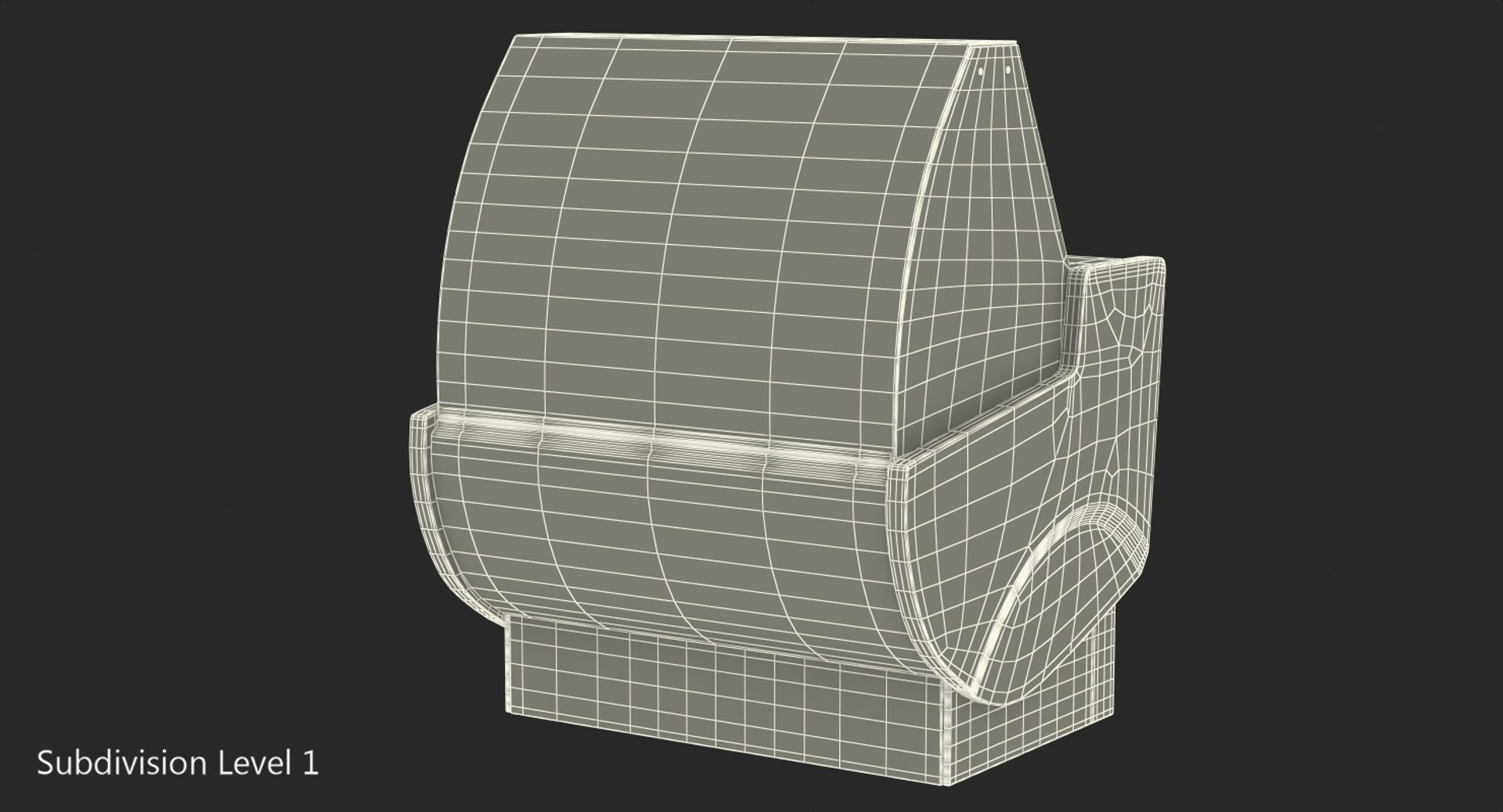3D Supermarket Meat Curved Display Model - TurboSquid 1410122