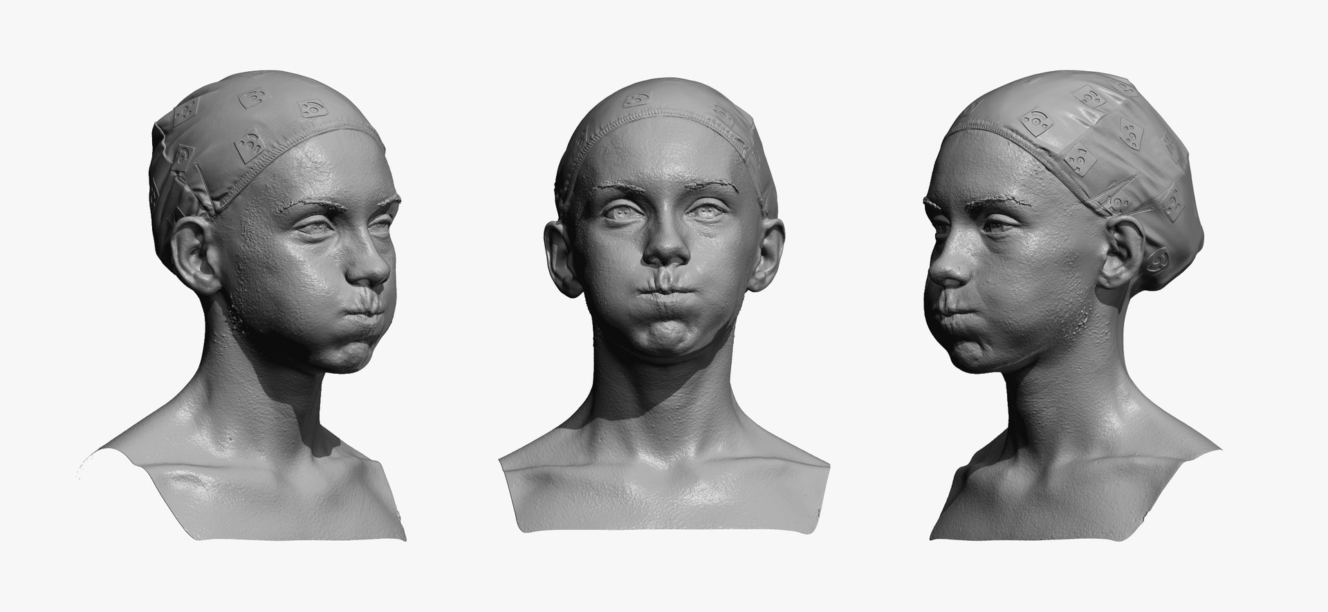 3D Athena Human Head Cheek Model - TurboSquid 1666032