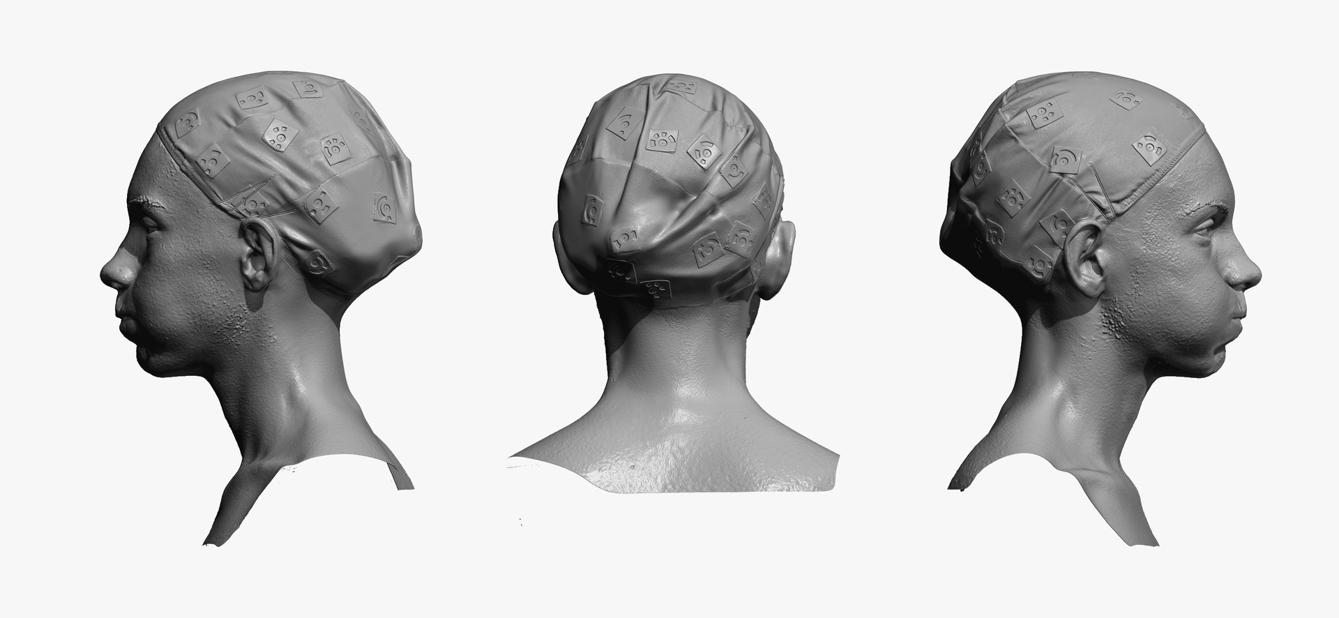 3D Athena Human Head Cheek Model - TurboSquid 1666032