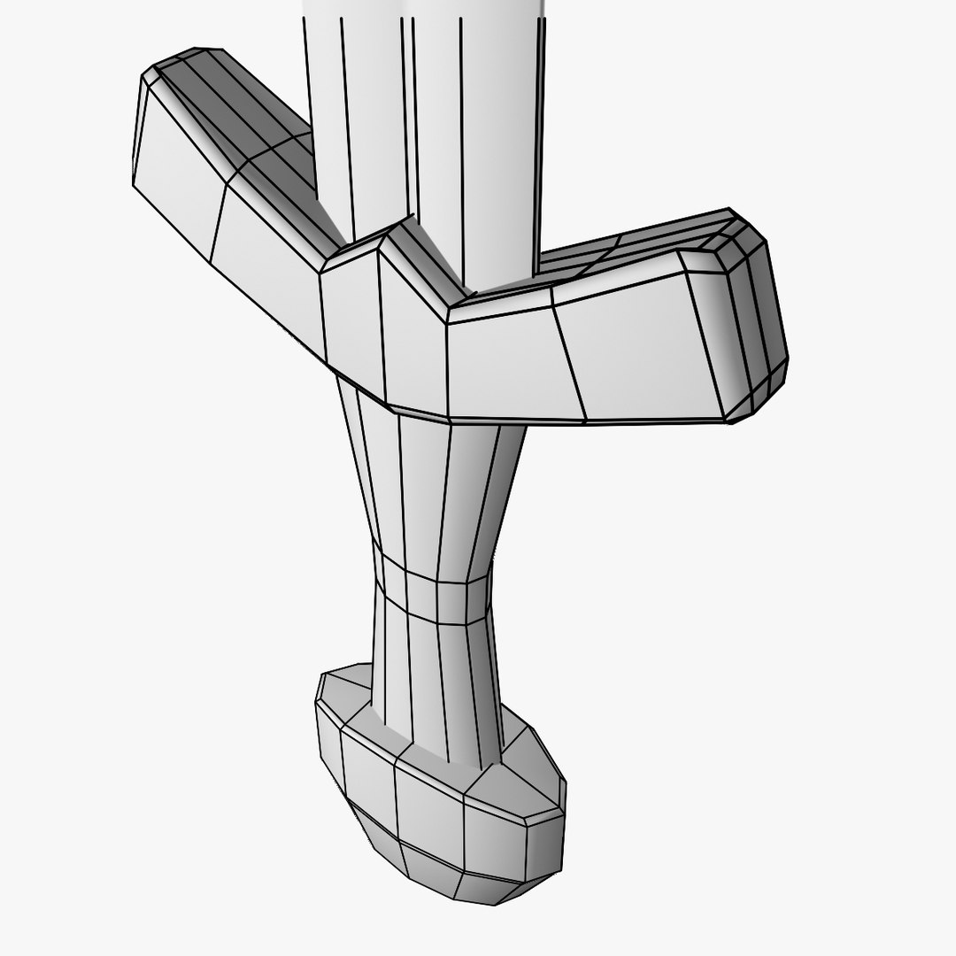 3d Model Viking Runic Sword