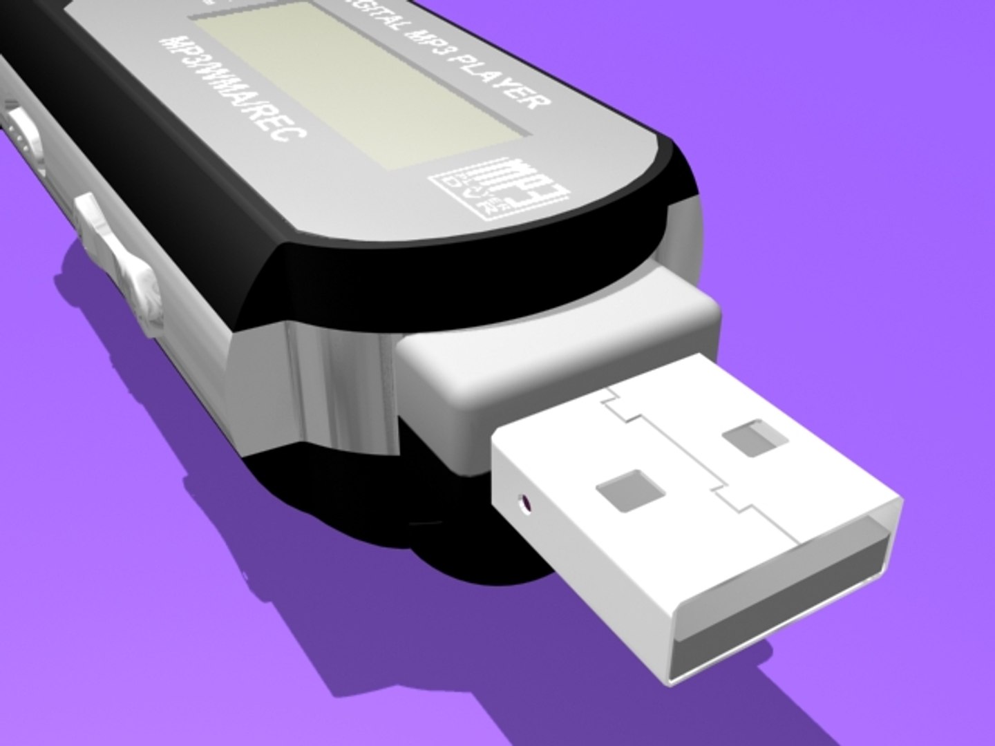 usb player 3d model
