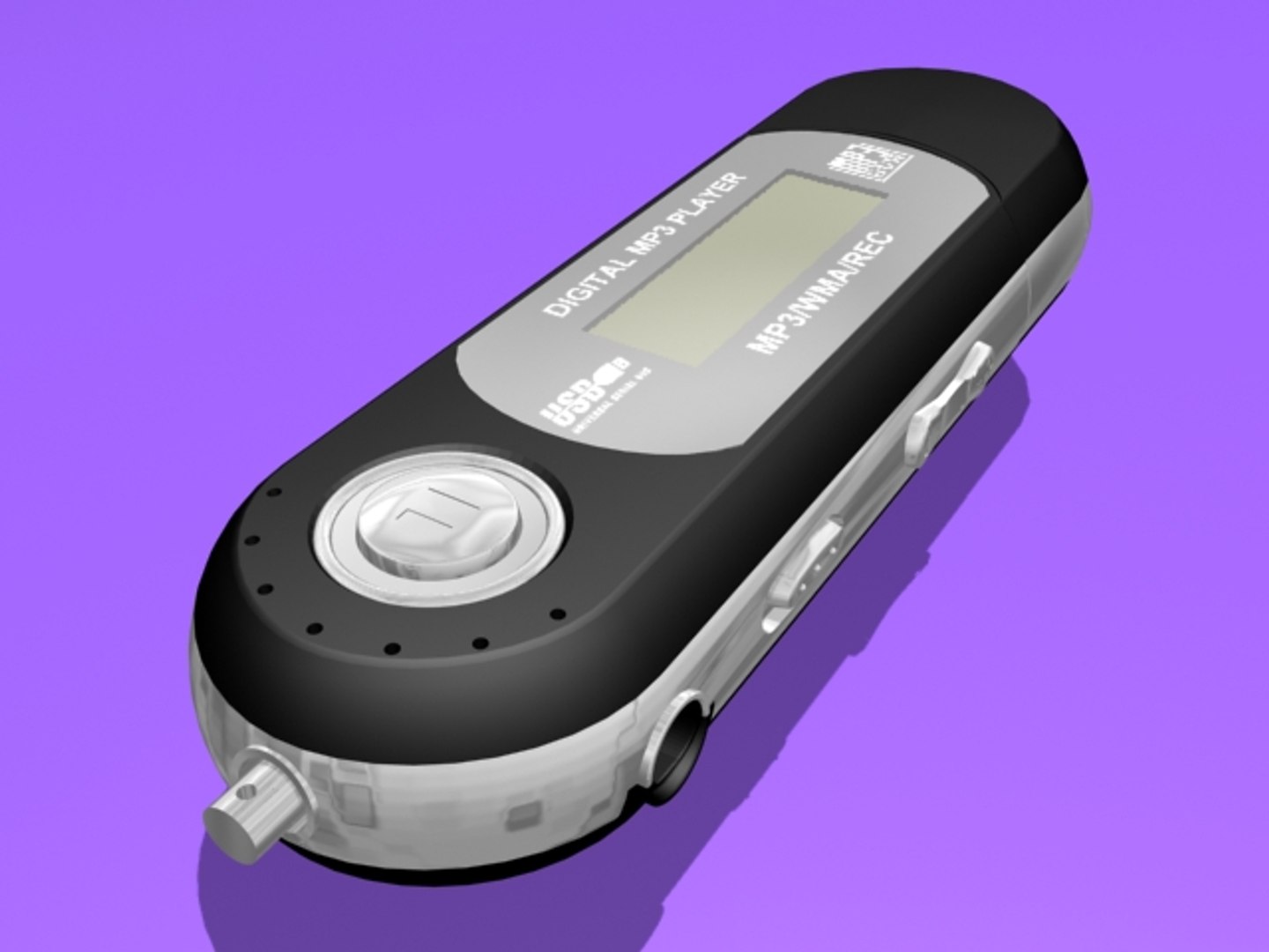 usb player 3d model