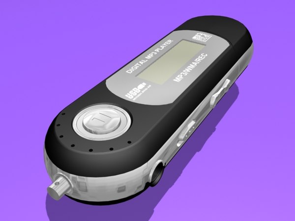 modelo 3d Reproductor de mp3 USB - 3DS - TurboSquid 500089