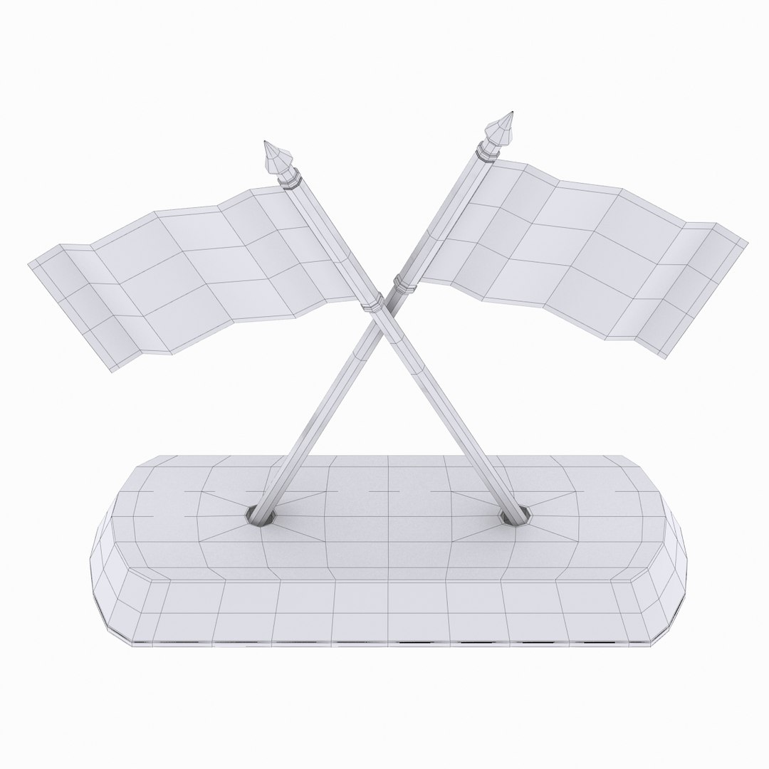 flag 3d model
