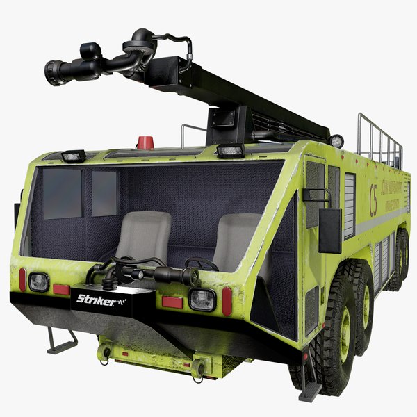 modelo 3d Oshkosh Striker 4500 Airport Fire Truck Green C5 - TurboSquid ...