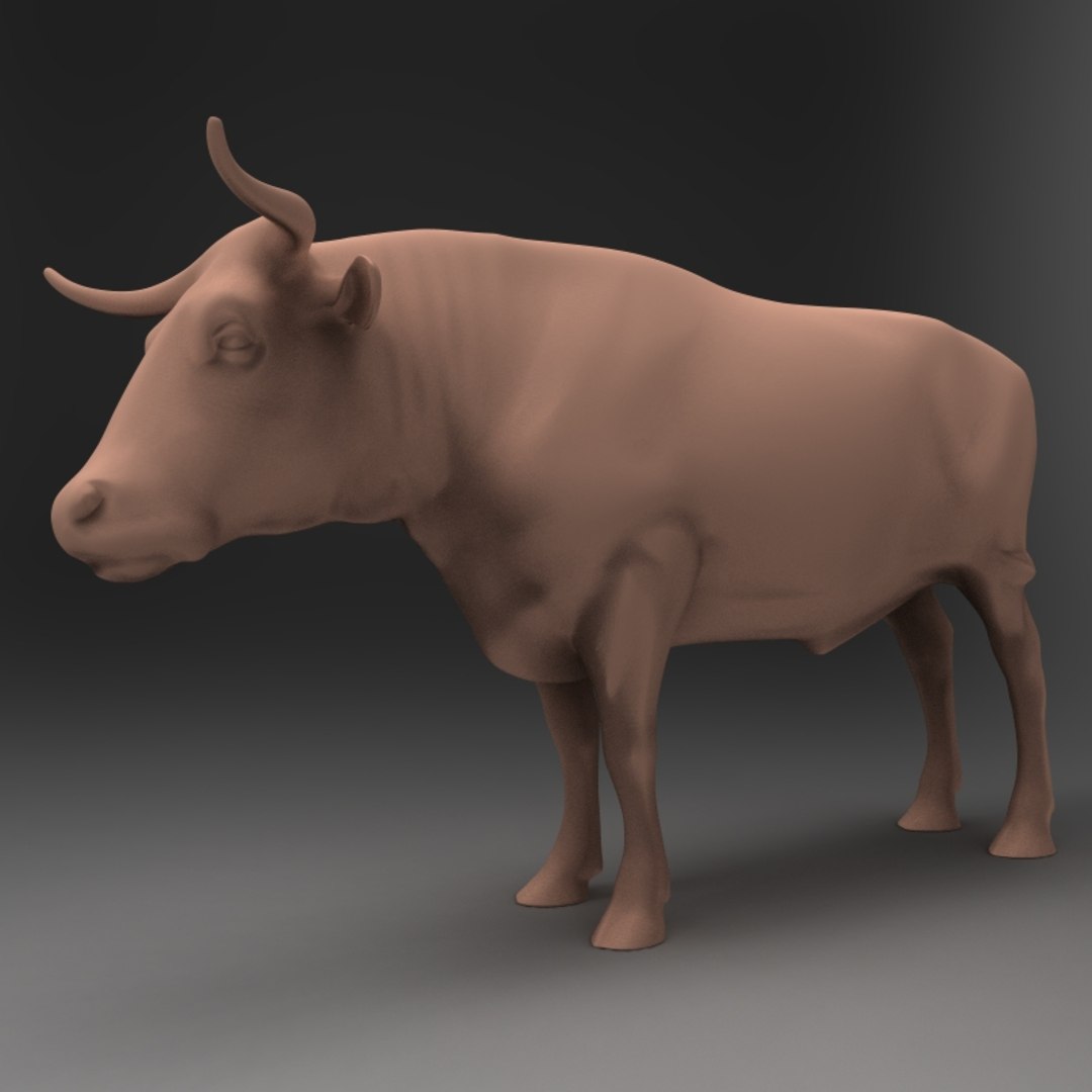 3d Obj Ox Sculpture