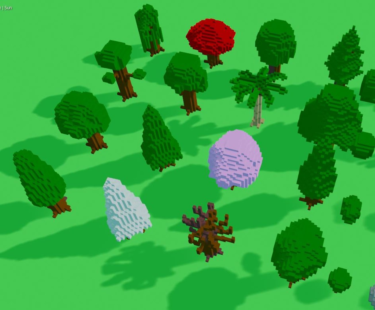 3D Model Voxel Nature Tree Plants - TurboSquid 1643088