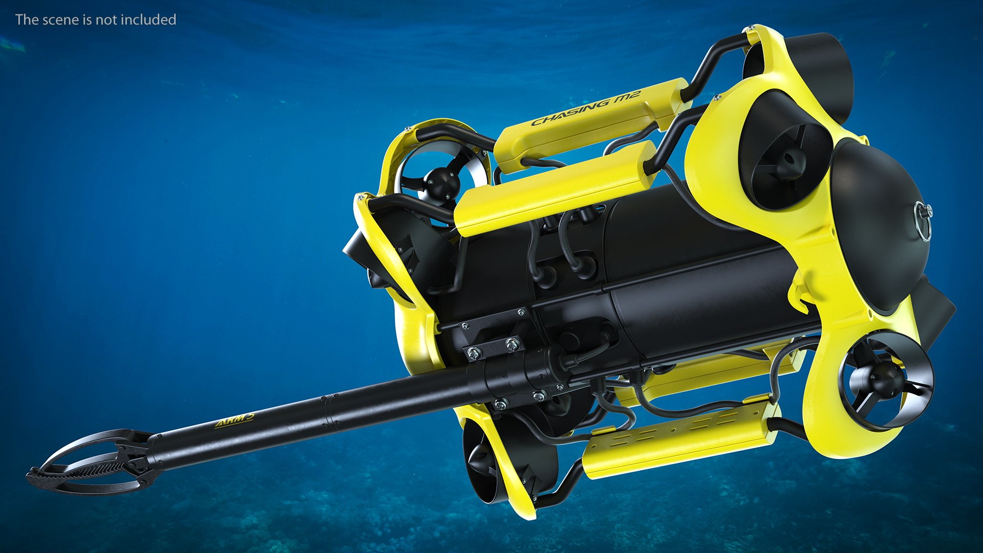 3D Chasing M2 Underwater Drone With Grabber Arm Model - TurboSquid 1856446