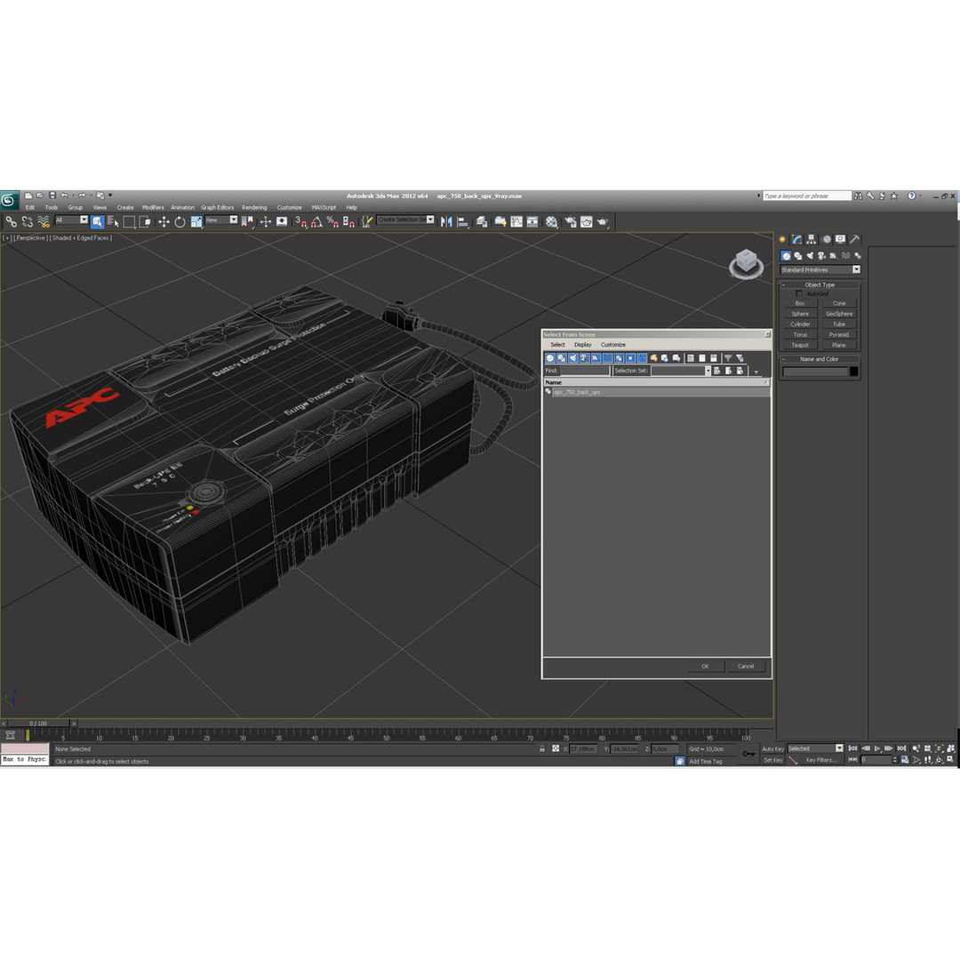 ups apc be550g 3d model
