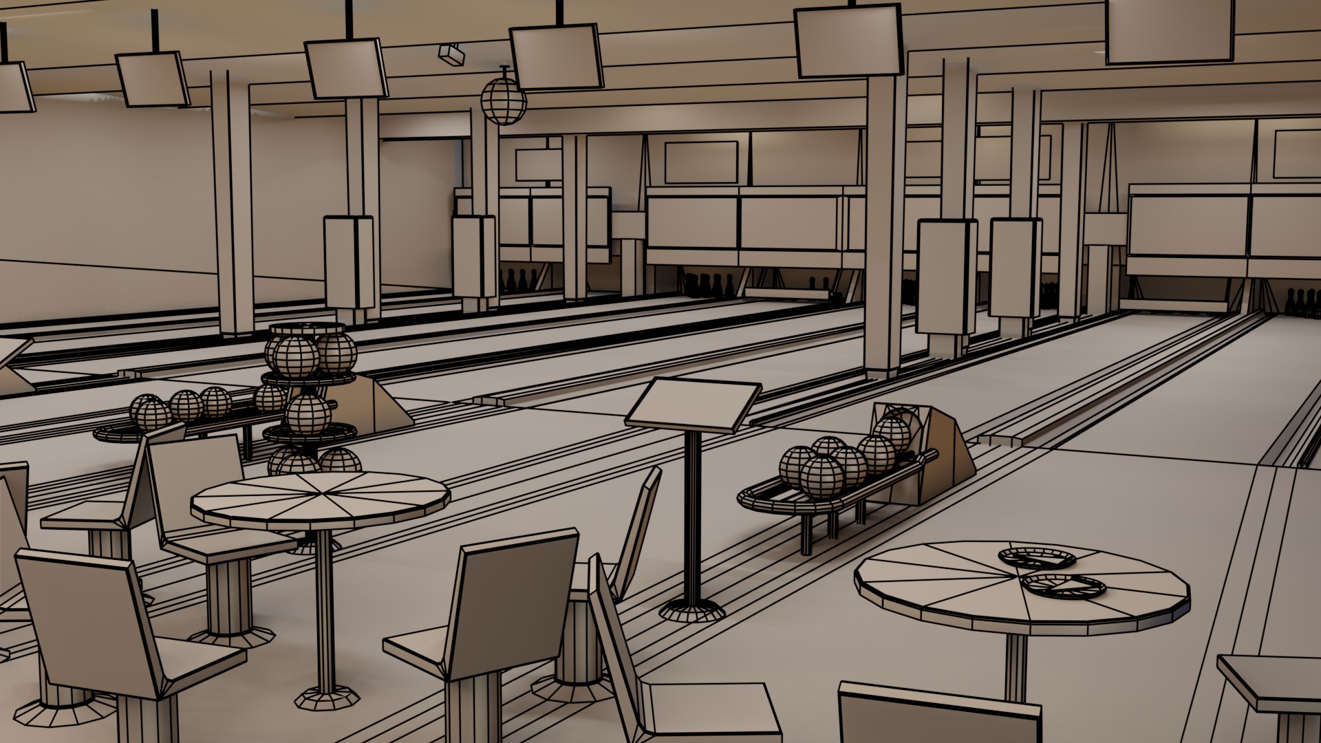 Bowling 3D Model - TurboSquid 1988396