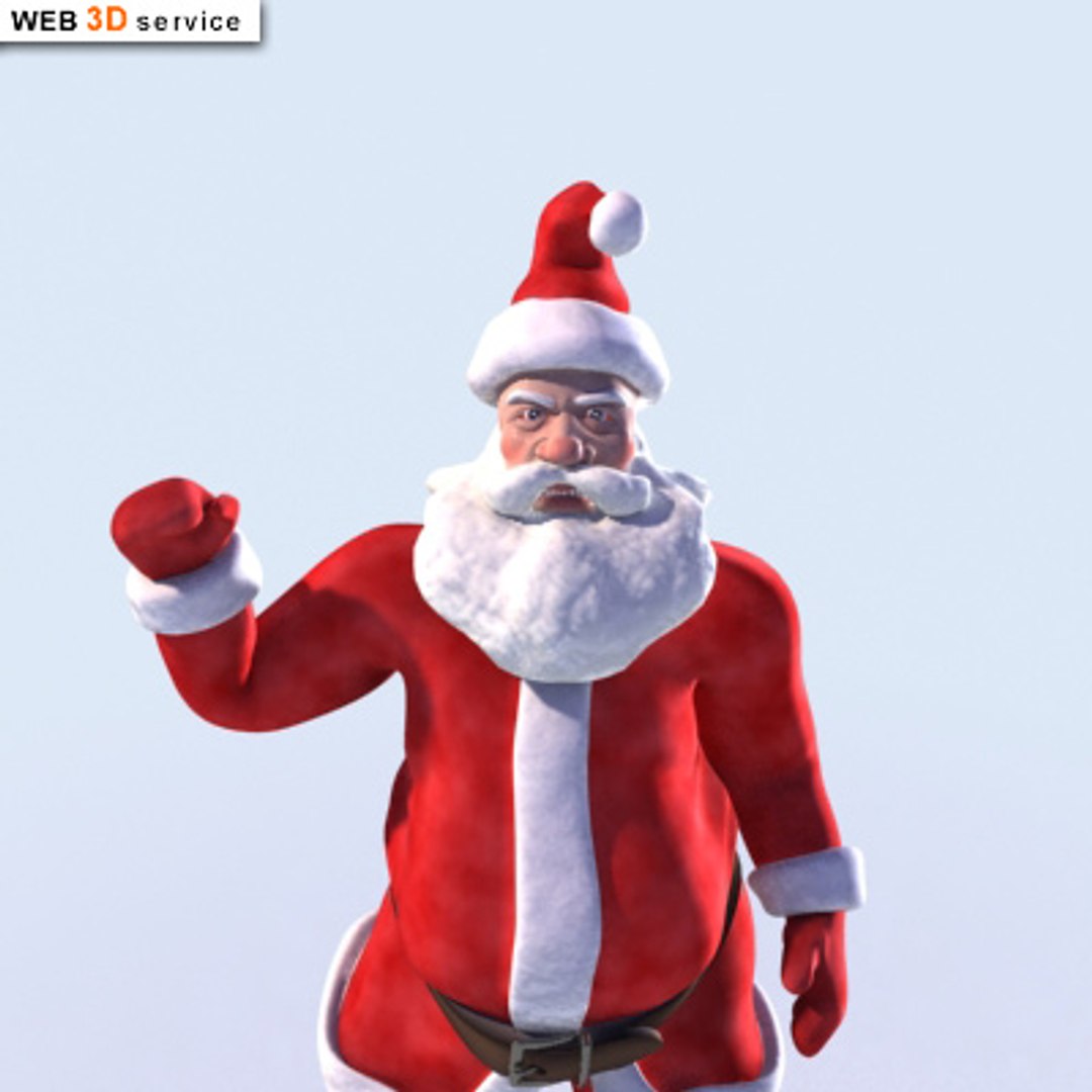 Santa Claus Character Rigged 3d Model