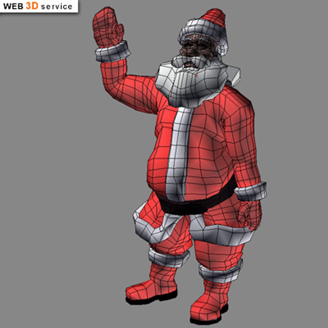 Santa Claus Character Rigged 3d Model