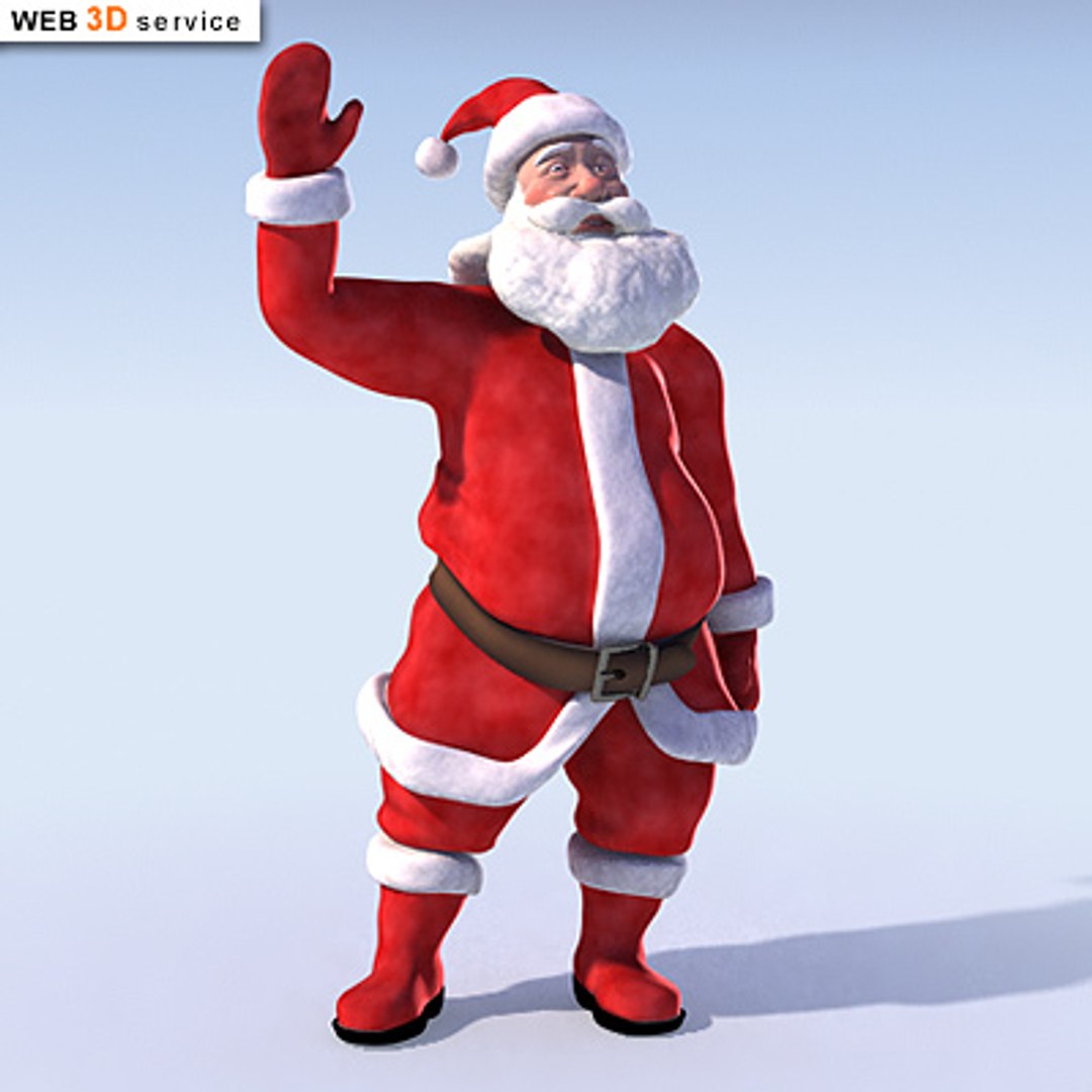 Santa Claus Character Rigged 3d Model