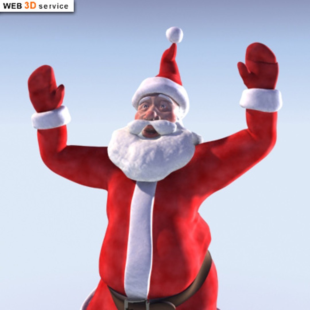 Santa Claus Character Rigged 3d Model