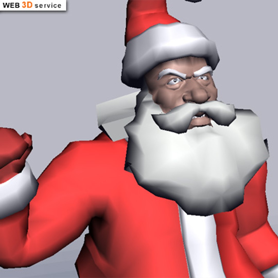Santa Claus Character Rigged 3d Model