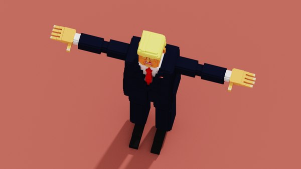 Voxel trump art 3D model - TurboSquid 1647541