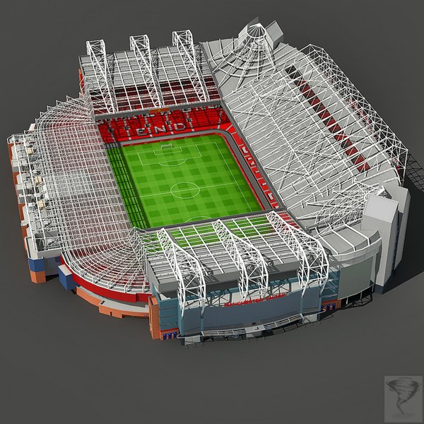 old trafford stadium 3d model
