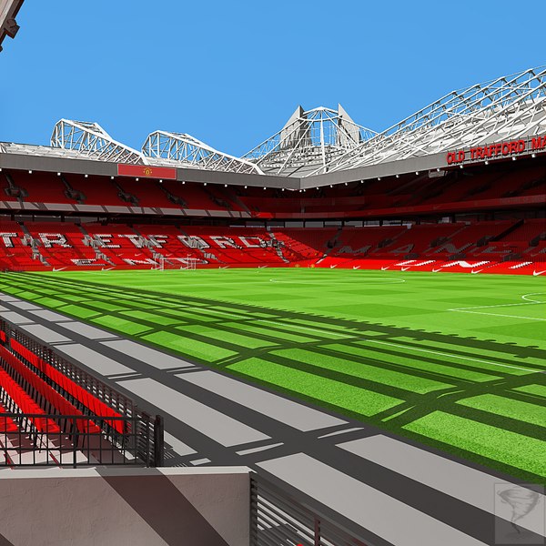 old trafford stadium 3d model