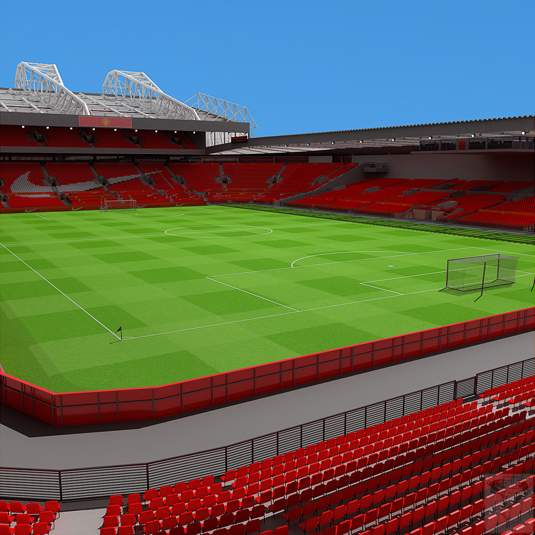 old trafford stadium 3d model