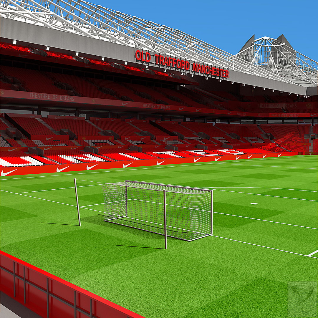old trafford stadium 3d model