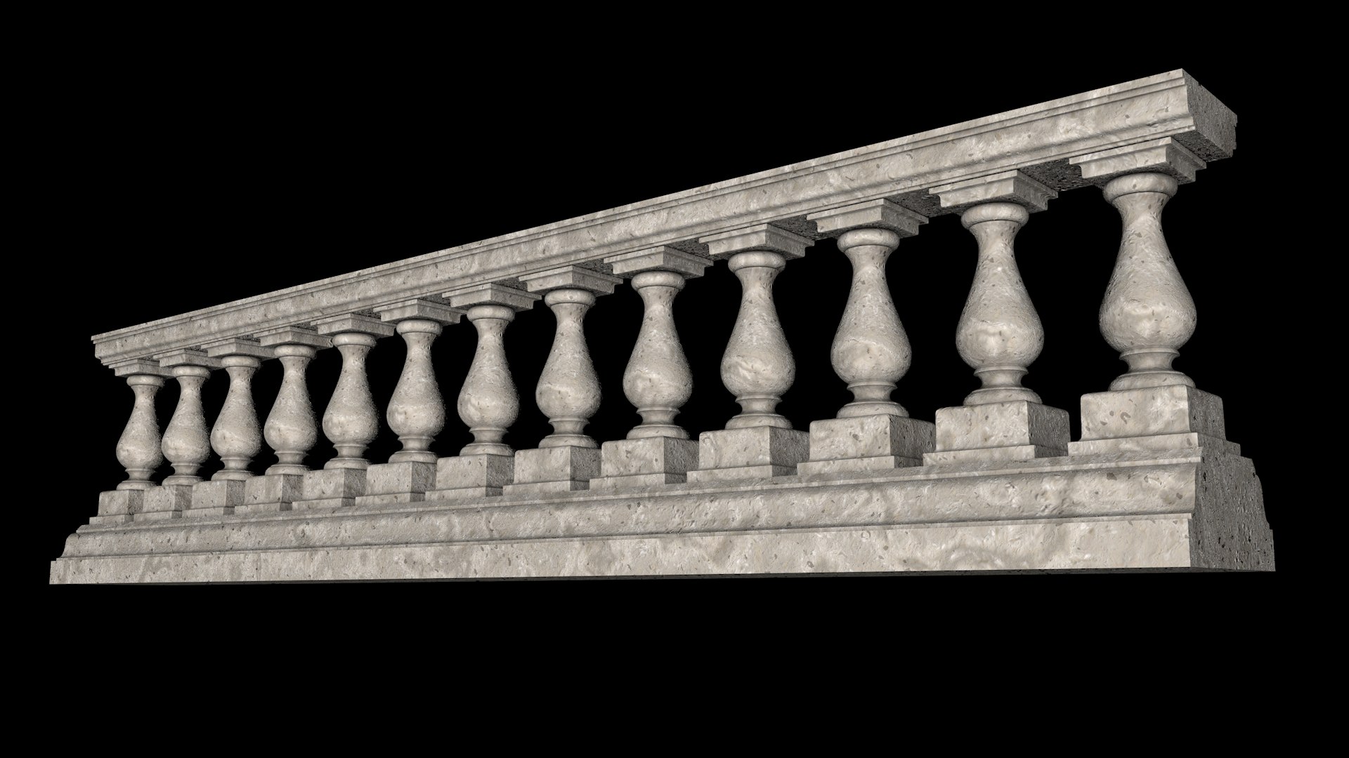3d Balustrade Model