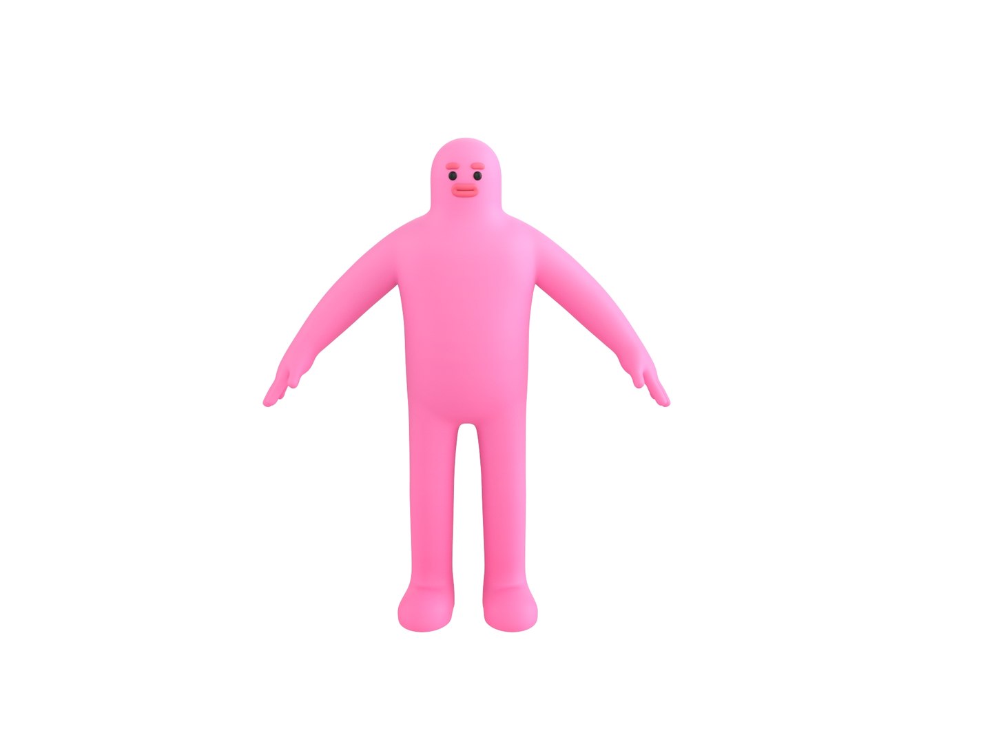 3D Character218 Pink Man - TurboSquid 2026757