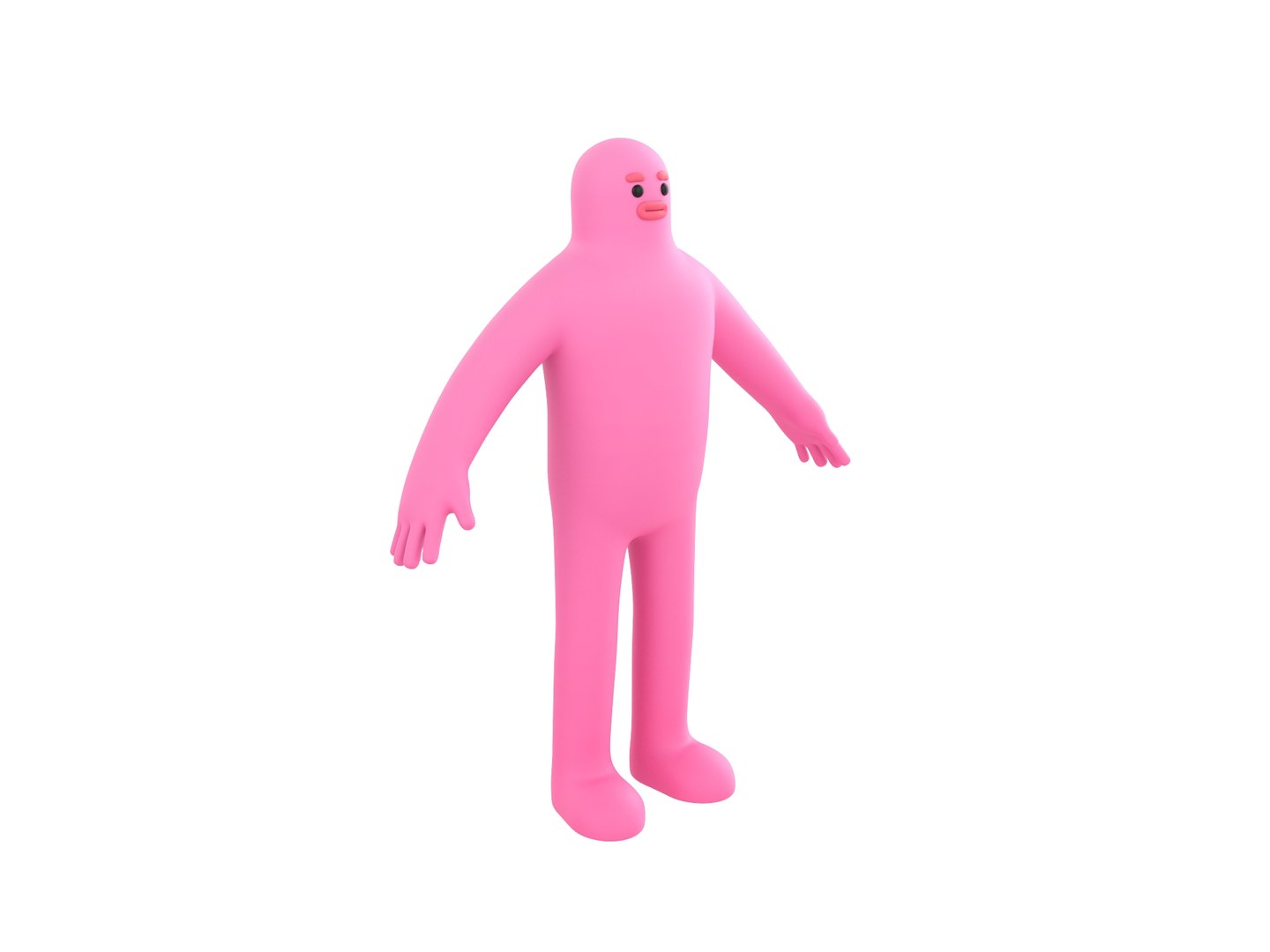 3D Character218 Pink Man - TurboSquid 2026757