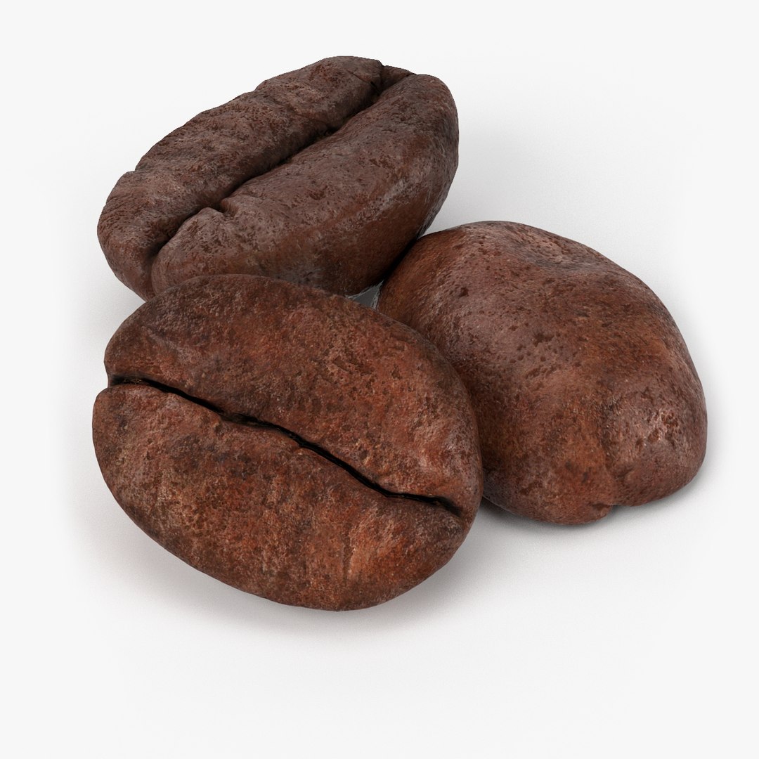 realistic coffee beans 3d max