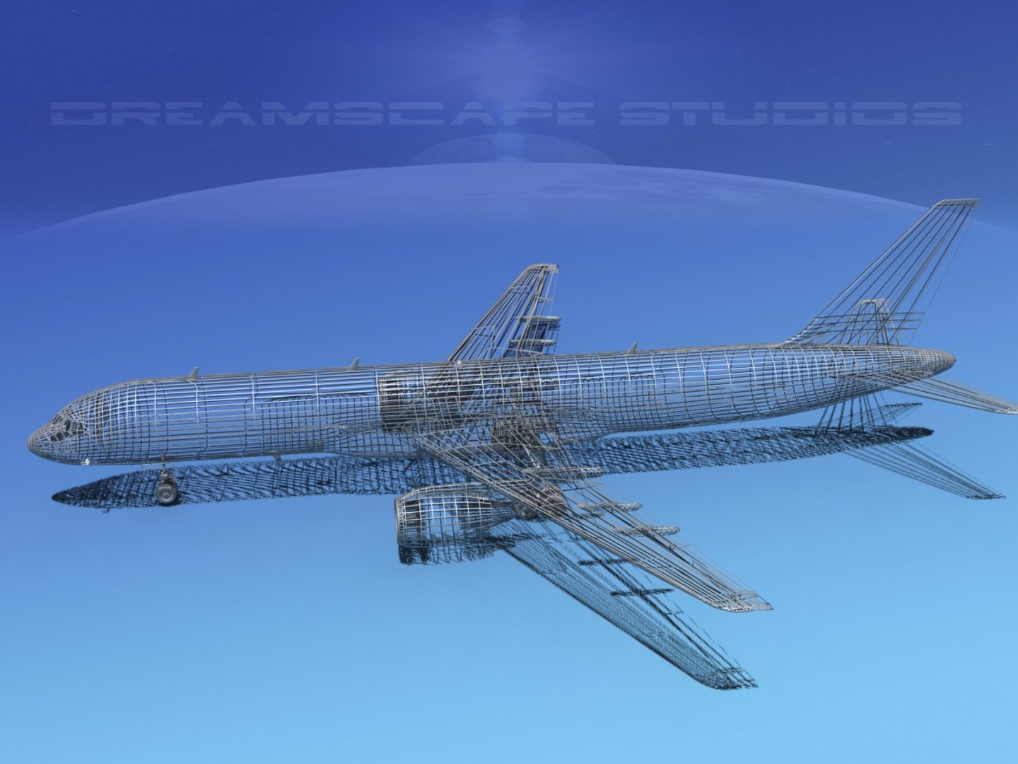 3d airline boeing 757 757-200 model