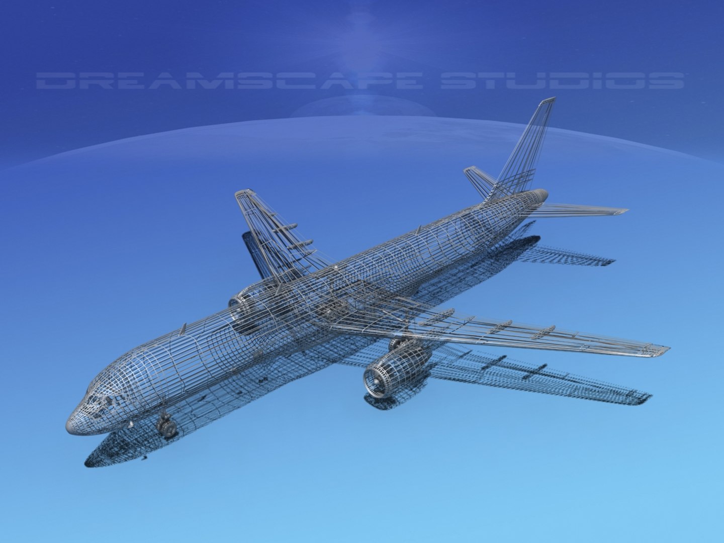 3d airline boeing 757 757-200 model