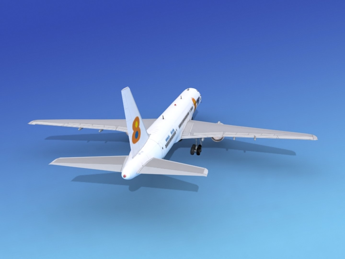 3d airline boeing 757 757-200 model