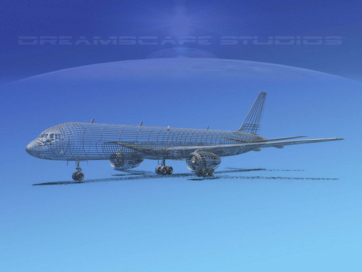 3d airline boeing 757 757-200 model