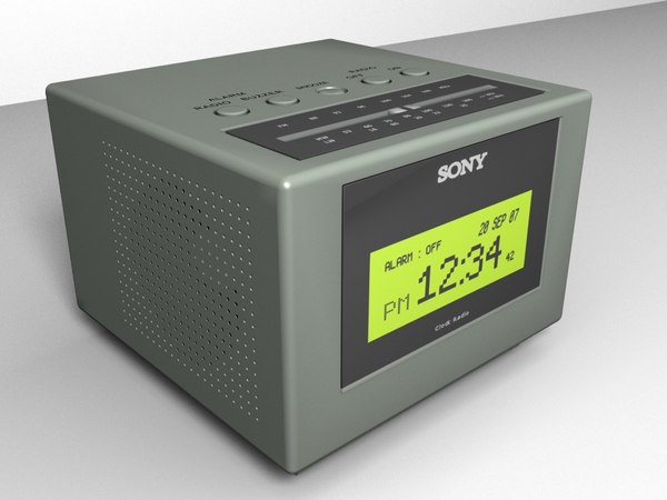 clock radio 3d model