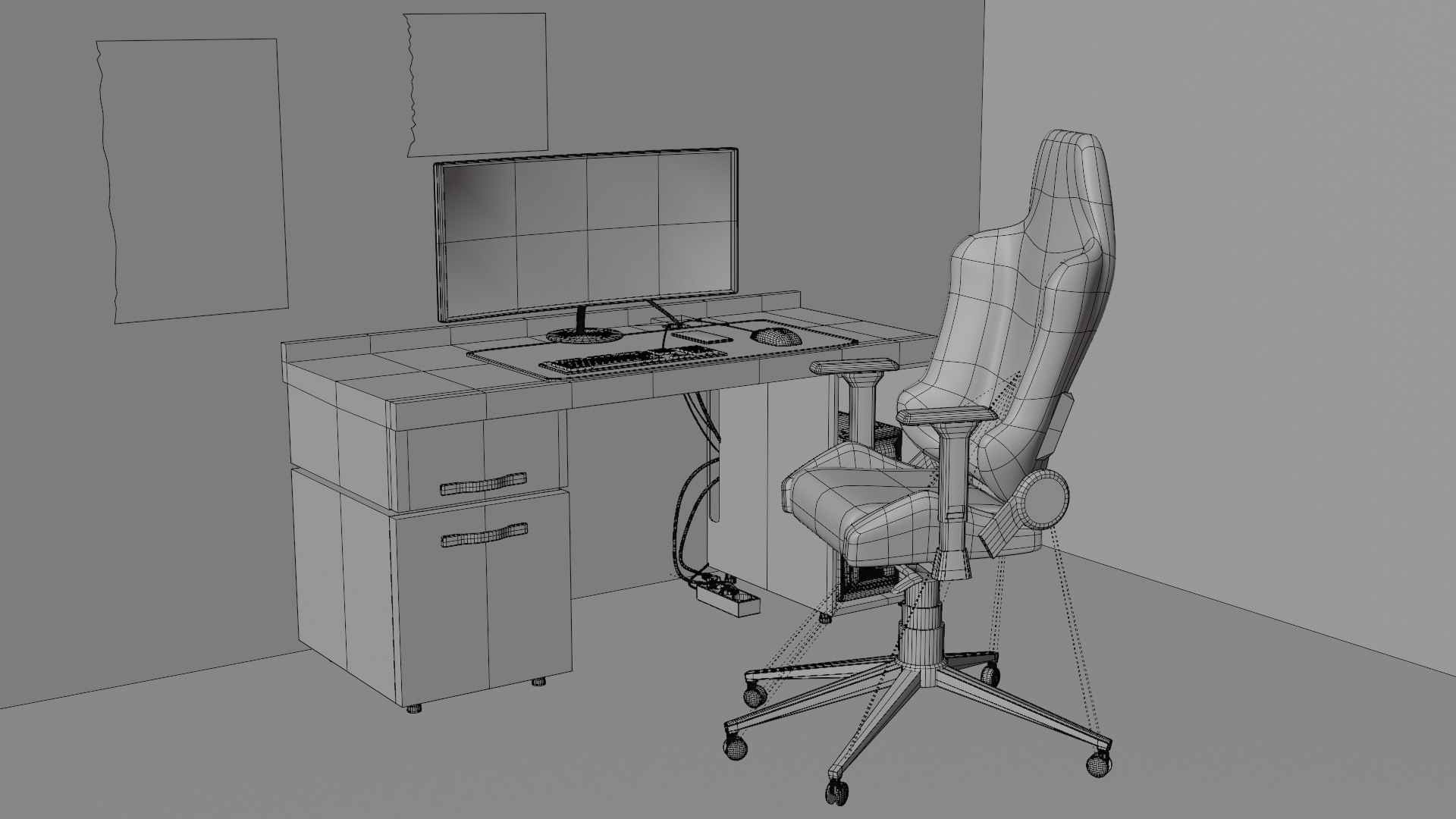 Room Scene 3D Model - TurboSquid 1727213