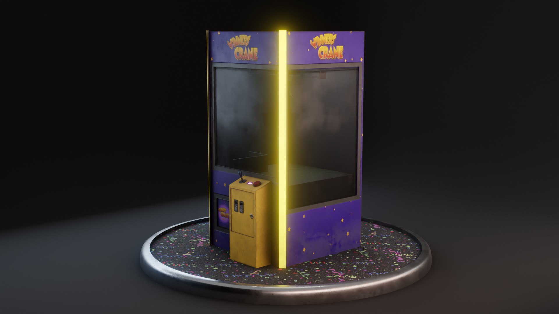 3D Realistic Claw Crane Machine - TurboSquid 1624326