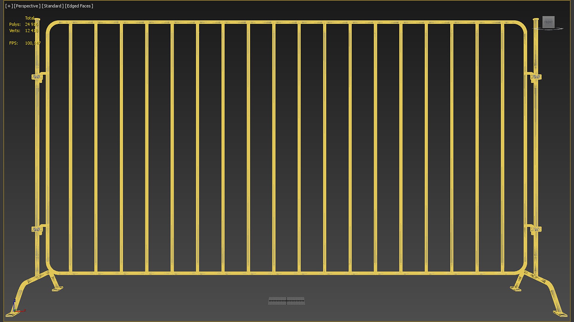 Park Fencing Section Model - TurboSquid 1705982