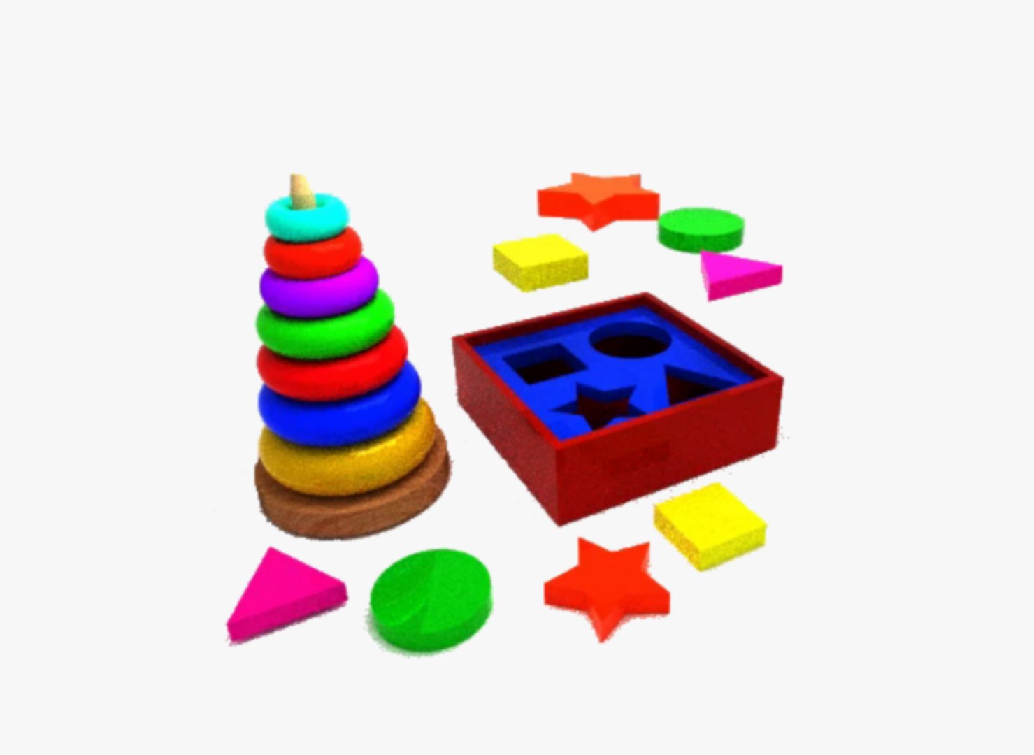 3D Model Baby Toys Bebek Oyuncaklari 3D Model - TurboSquid 1864303