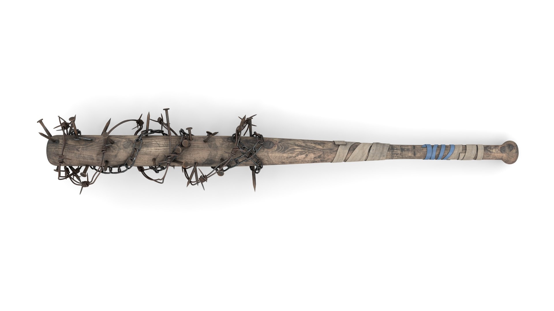 Baseball Bat With Nails And Barbed Wire 3D Model - TurboSquid 1757396