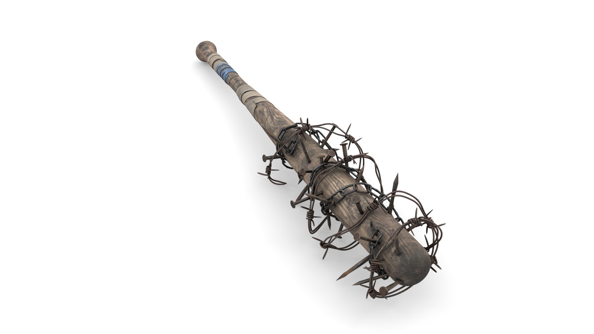 Baseball Bat With Nails And Barbed Wire 3D Model - TurboSquid 1757396
