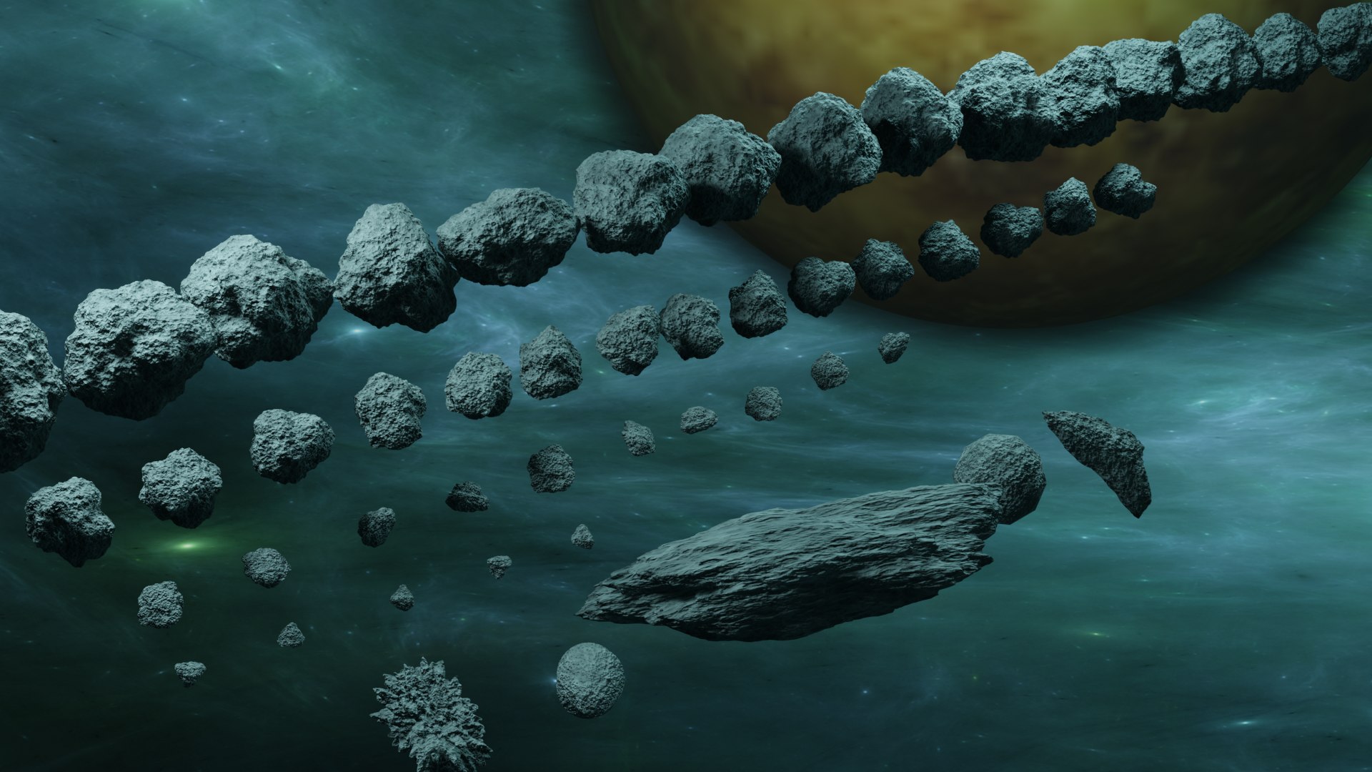 Asteroid Field - 50 Asteroids 3D Model - TurboSquid 1911389