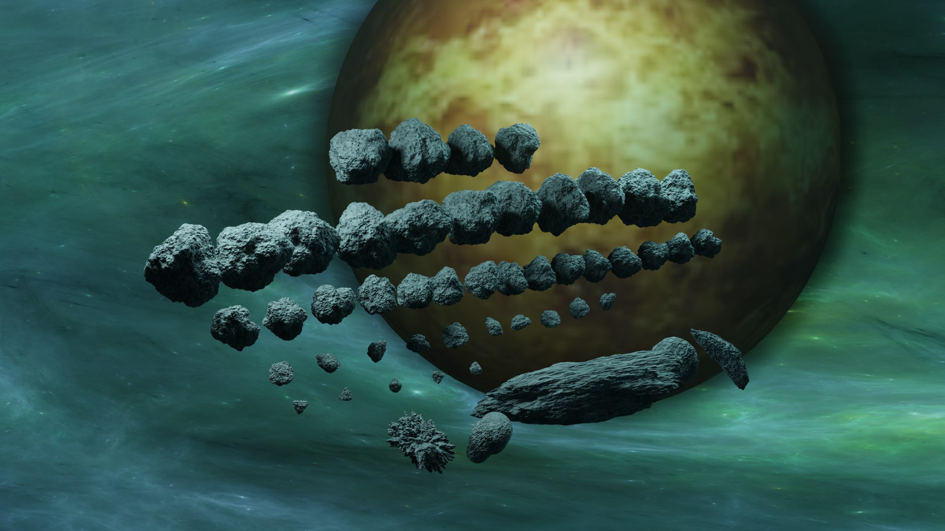 Asteroid Field - 50 Asteroids 3D Model - TurboSquid 1911389