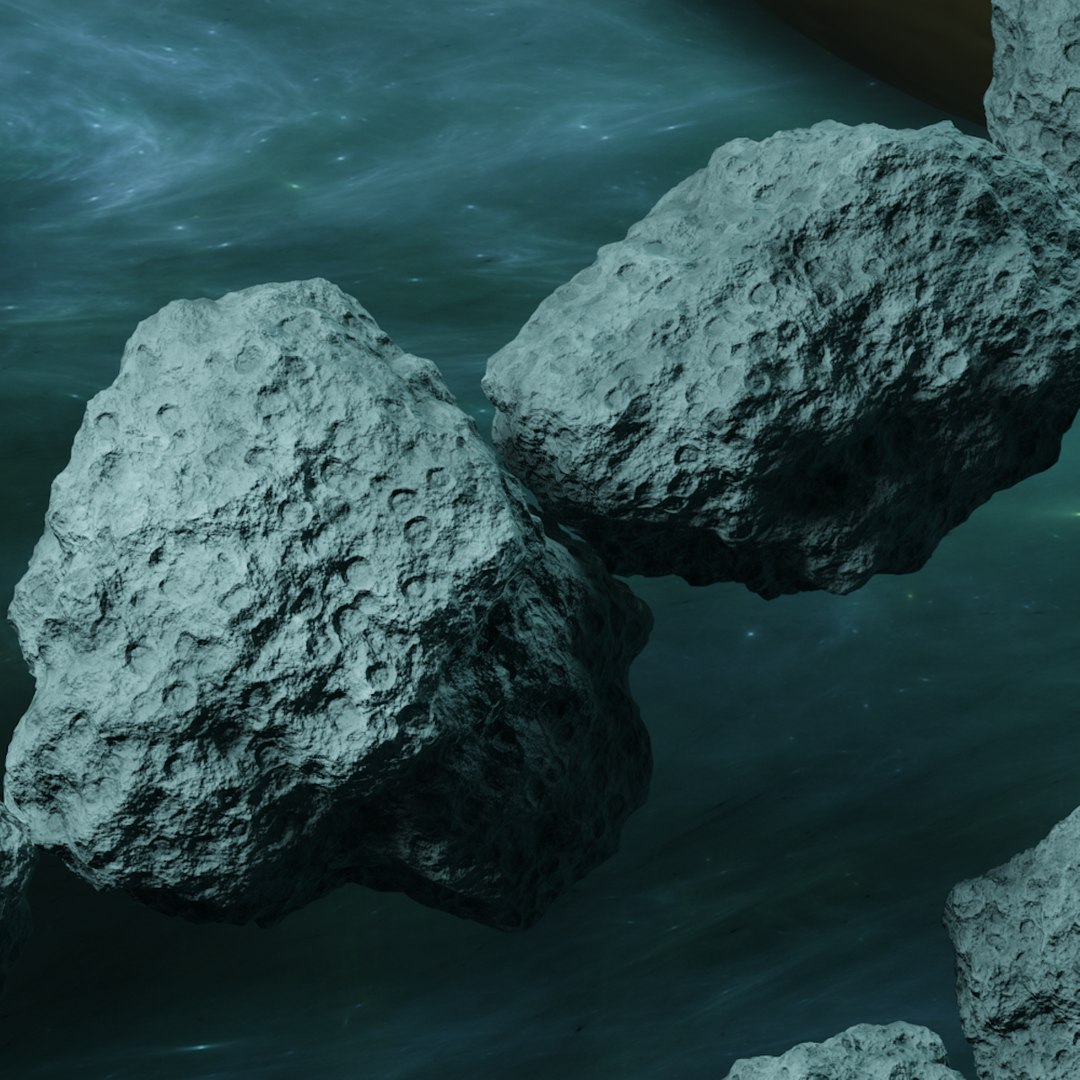 Asteroid Field - 50 Asteroids 3D Model - TurboSquid 1911389