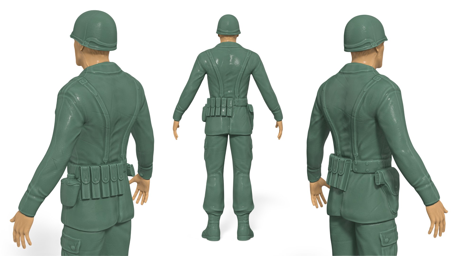 3D Toy Soldier Rigged Model - TurboSquid 2185789